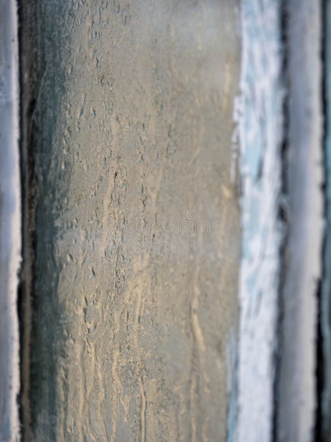 Close-up of the Frozen Glass Window. Selective Focus, Texture Stock ...