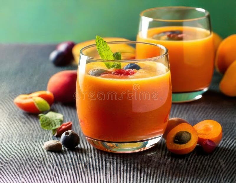 Close Up Fruit Smoothy stock illustration. Illustration of summer ...