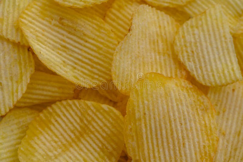 Crispy Potato Chips Snack Texture Background 1 Stock Image - Image of ...