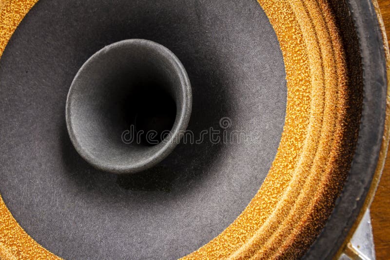 Close Up of Full Range Driver in Vintage Speaker Stock Photo - Image of ...