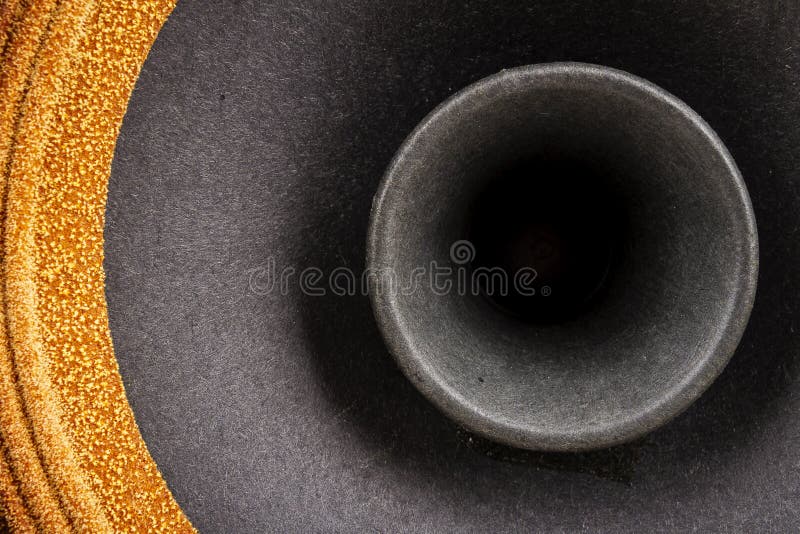 Close Up of Full Range Driver in Vintage Speaker Stock Photo - Image of ...