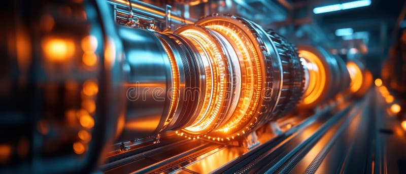 Close-up of a Futuristic Engine Showcasing Intricate Details and ...