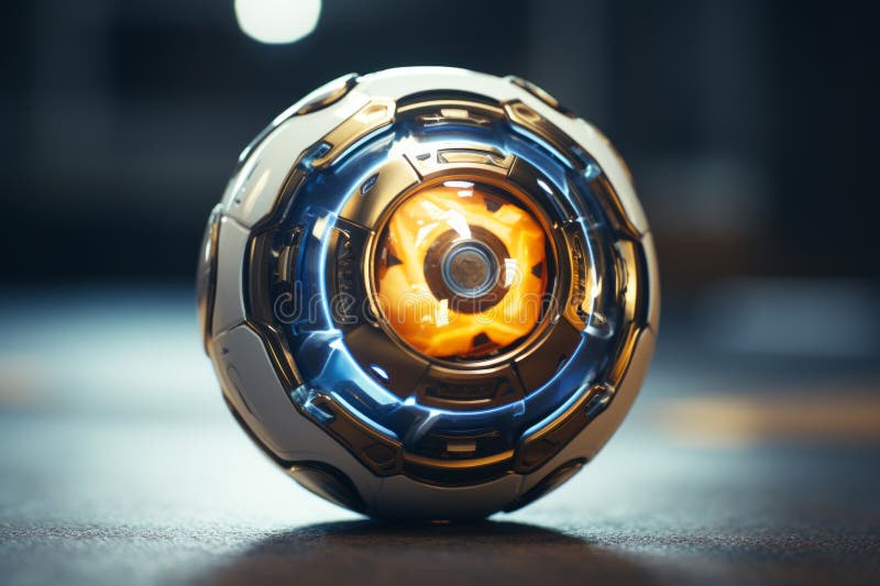 Futuristic Looking Room with Neon Lights and Round Hole in the Center ...