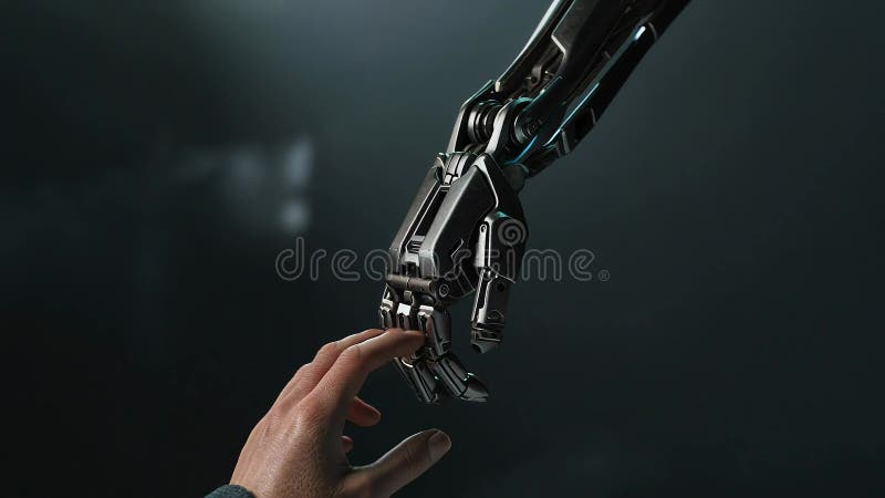 Futuristic Robotic Arm Close Up Hand Gesture Stock Footage - Video of ...