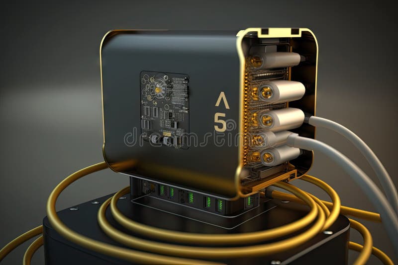 Close-up of 5g Antenna, with Cables Connecting To Device Stock ...