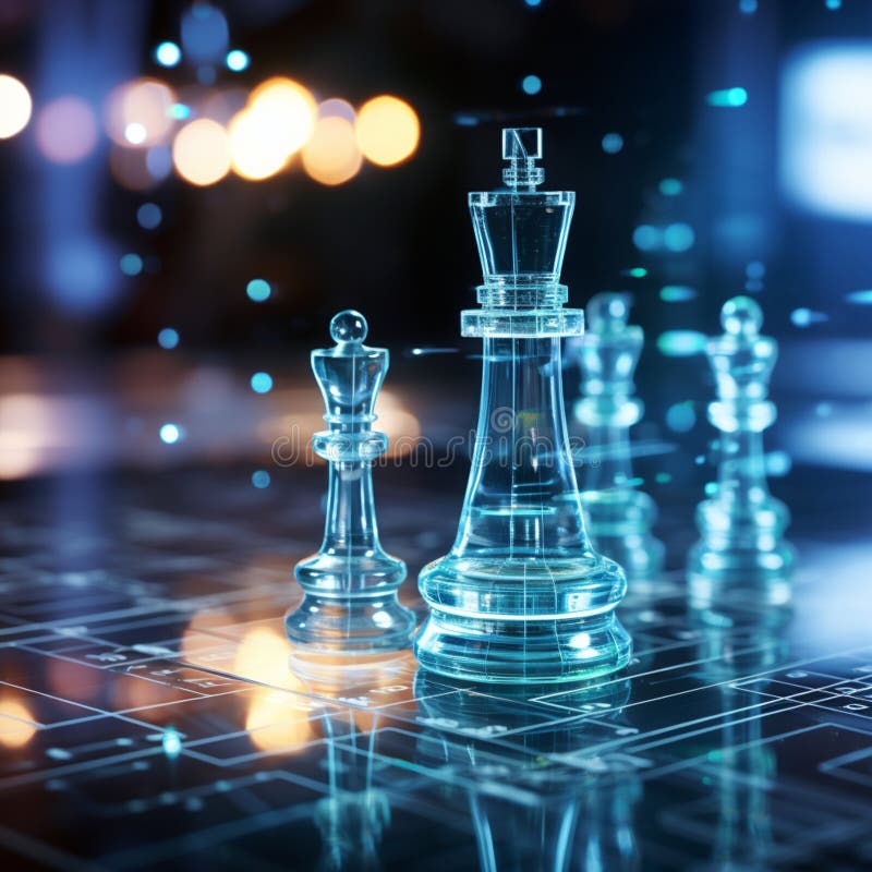 Close-up of a Game of Chess Technology Design Display Business ...