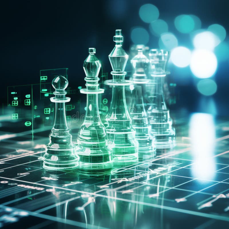 Close-up of a Game of Chess Technology Design Display Business ...