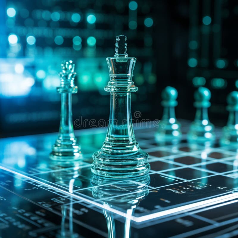 Close-up of a Game of Chess Technology Design Display Business ...