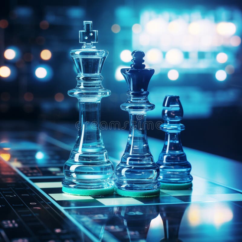 Close-up of a Game of Chess Technology Design Display Business ...