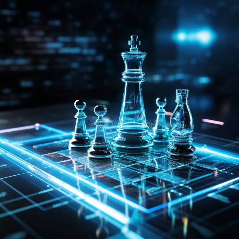 Close-up of a Game of Chess Technology Design Display Business ...