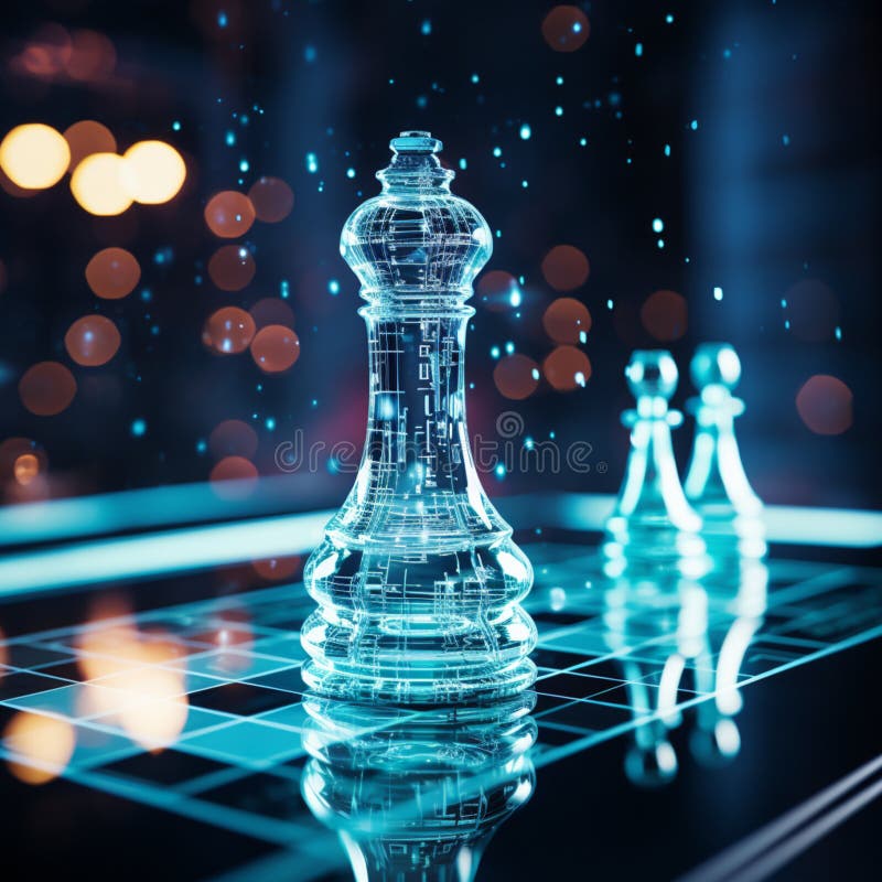 Close-up of a Game of Chess Technology Design Display Business ...