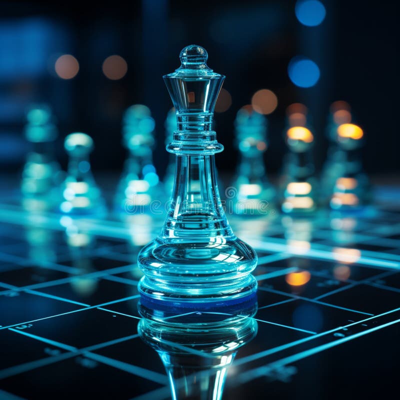 Close-up of a Game of Chess Technology Design Display Business ...
