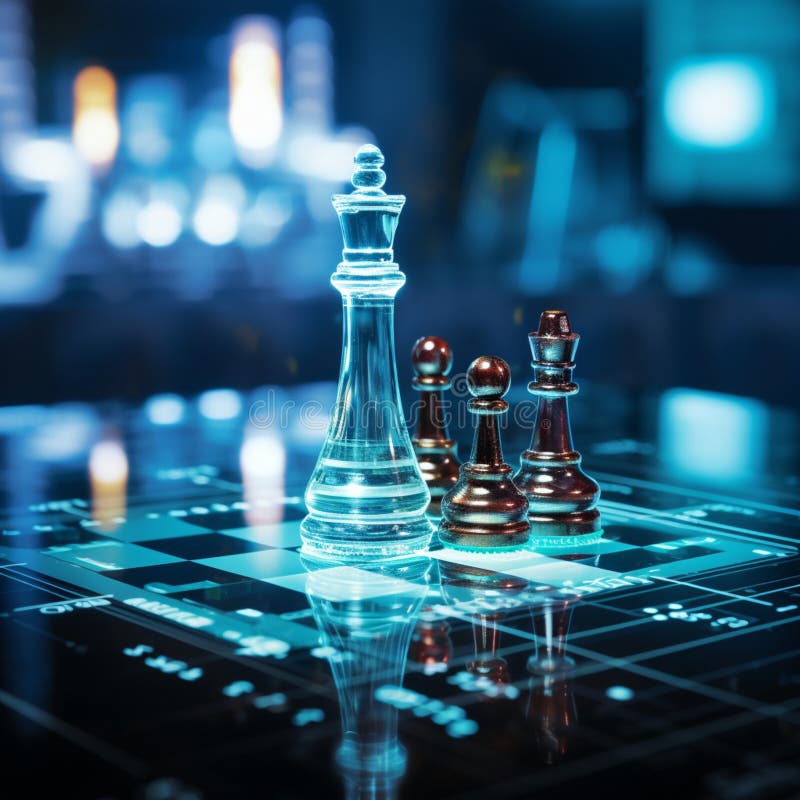 Close-up of a Game of Chess Technology Design Display Business ...