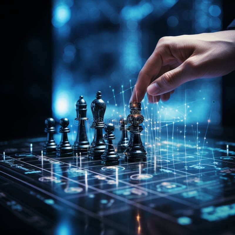 Close-up of a Game of Chess Technology Design Display Business ...