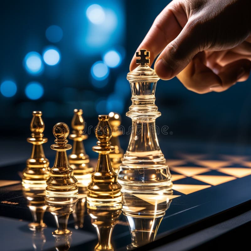 Close-up of a Game of Chess Technology Design Display Business ...
