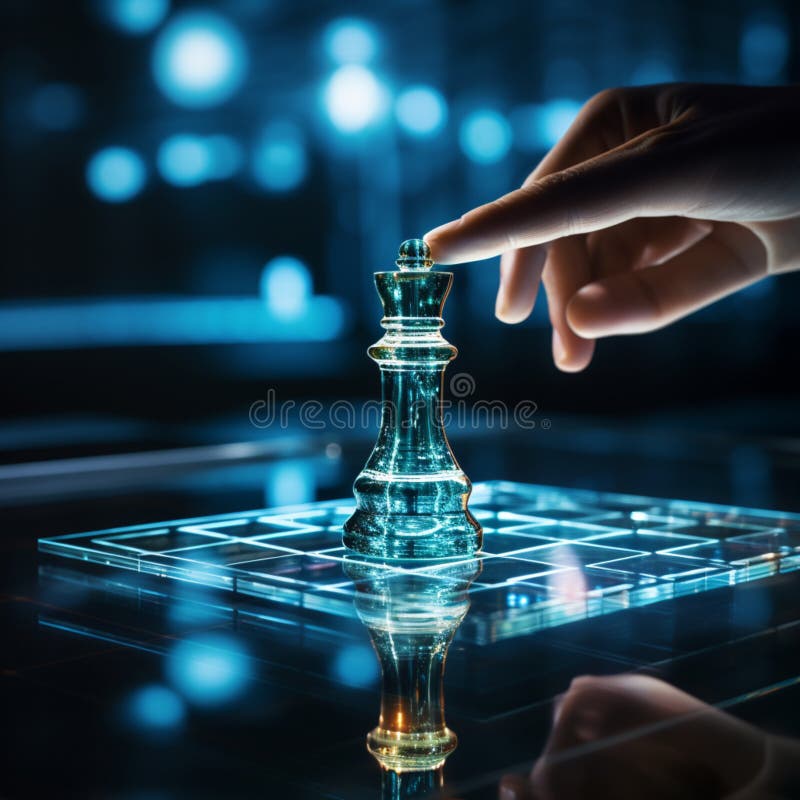 Close-up of a Game of Chess Technology Design Display Business ...