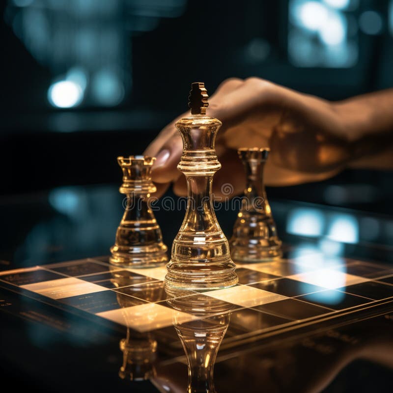 Close-up of a Game of Chess Technology Design Display Business ...