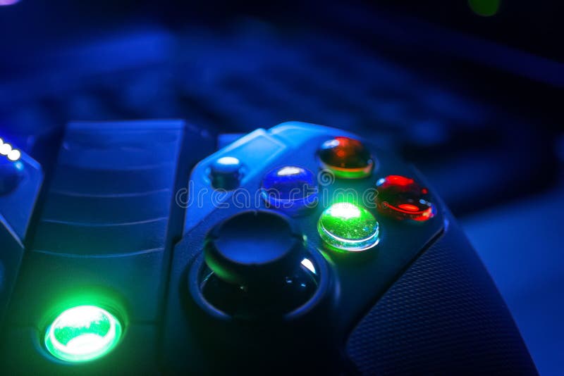 Close Up of Game Controller Buttons Stock Photo - Image of controller ...