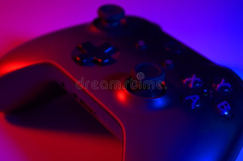Close Up of a Game Controller, Gamepad Stock Photo - Image of gamepad ...