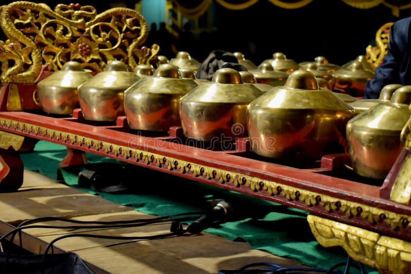 Gamelan Or Bonang Javanese Traditional Indonesia Instrumental Music