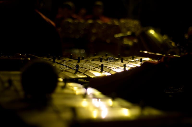 Close Up Gamelan, Traditional Instrumental from Java Indonesia Stock ...