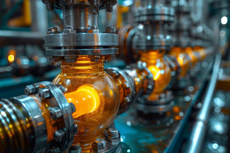 Close Up of Gas Processing Unit and Reactor a Glimpse into Industrial ...