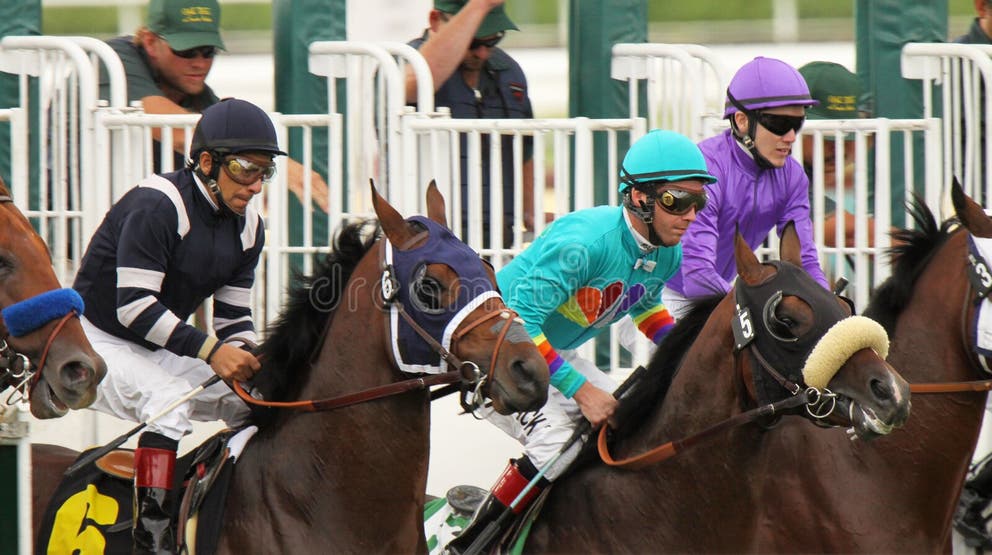 Close Up -- Gate Break editorial photography. Image of rider - 12764757