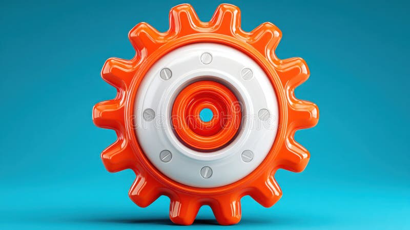 Close-up of a Gear Wheel Symbolizing Mechanisms for Smart Setup ...