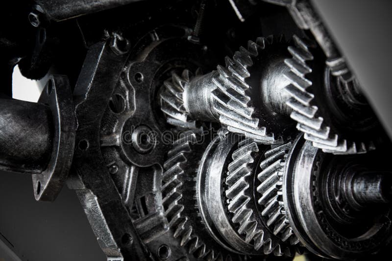 Close-up gears of engine stock photo. Image of road - 150212908
