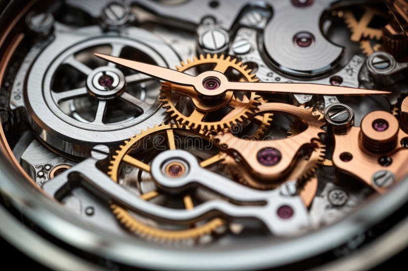 Close-up of Gears Inside a Mechanical Watch Stock Image - Image of ...