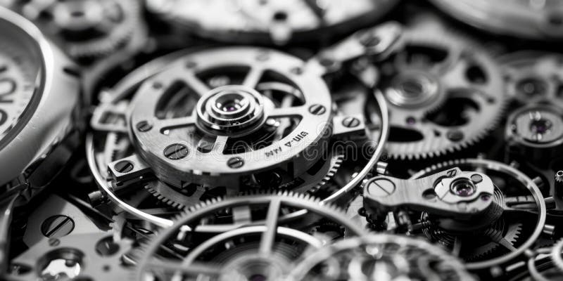 Close-up of gears stock image. Image of cogs, production - 376262989