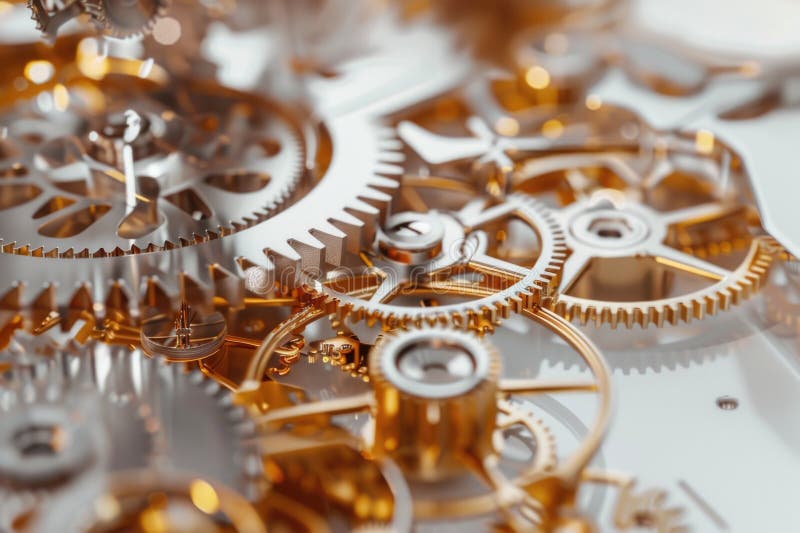 Close Up of Gears on a Table, Suitable for Industrial Concepts Stock ...