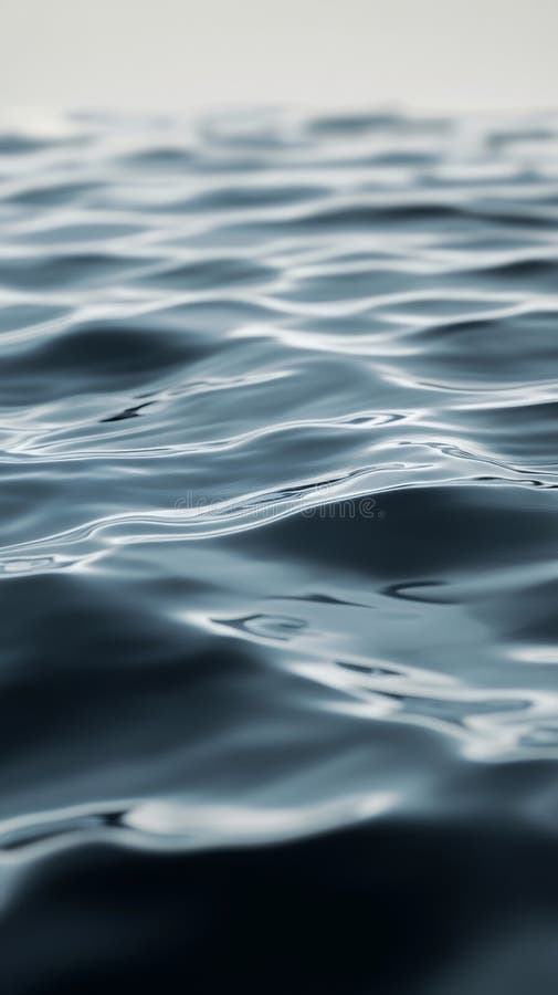 Close-up of Gentle Ocean Waves, Calming Texture. Serenity and ...