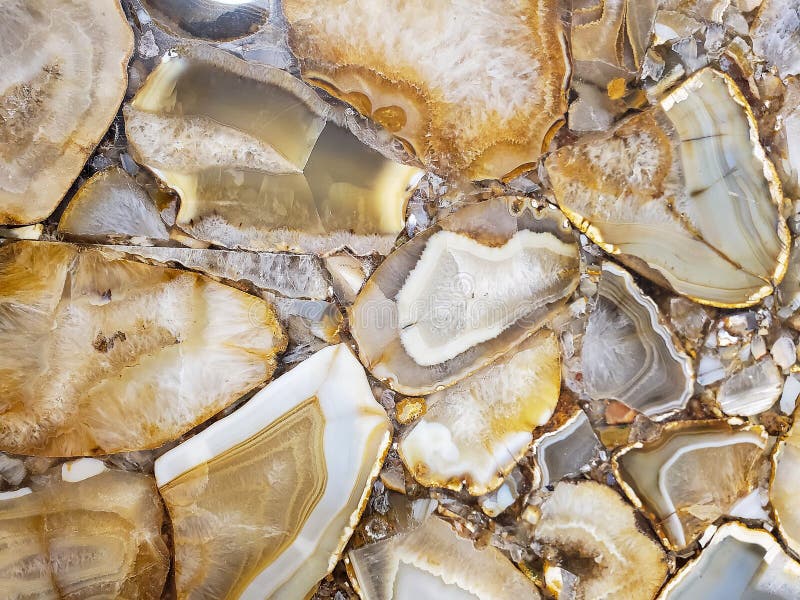 Close Up of Geode Rock Collection Stock Image - Image of design, flat ...
