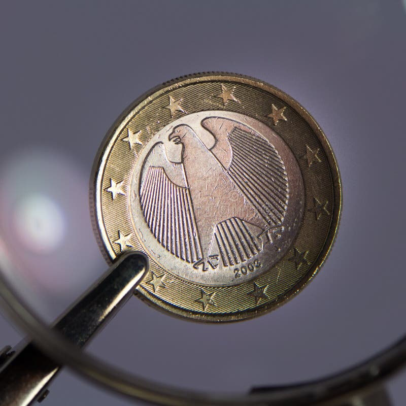 Close up of a german euro stock photo. Image of work - 39227652