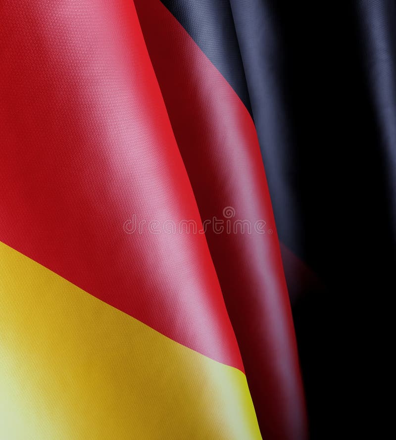 Close-up of the German State Flag Stock Photo - Image of national ...