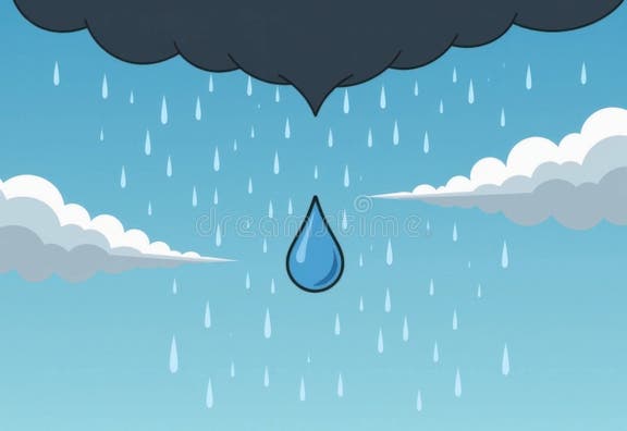 Close Up Giant Water Drops stock illustration. Illustration of texture ...