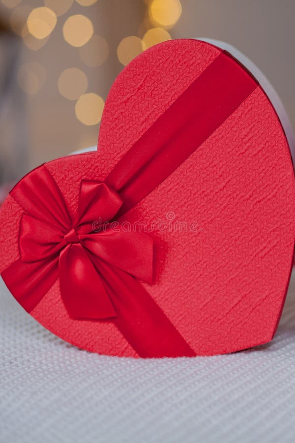 Close Up of Gift Boxes in Heart Shaped. Heart Shaped Gift Boxes on ...
