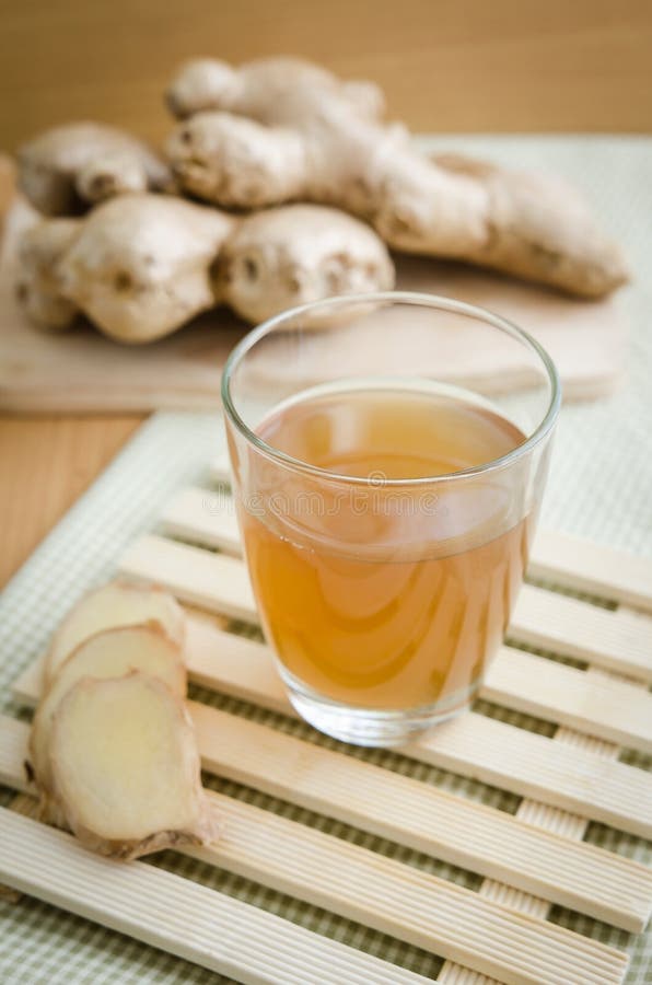 Close Up of Ginger Tea in Glass Stock Image - Image of closeup, herbal ...