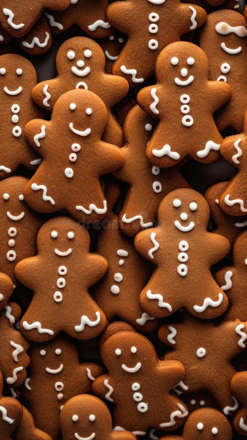 Close-up of Gingerbread Men in the Form of a Man Stock Image - Image of ...