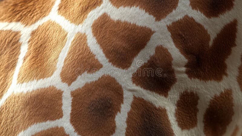 Close-up of a Giraffe S Patchy Fur Pattern Stock Illustration ...