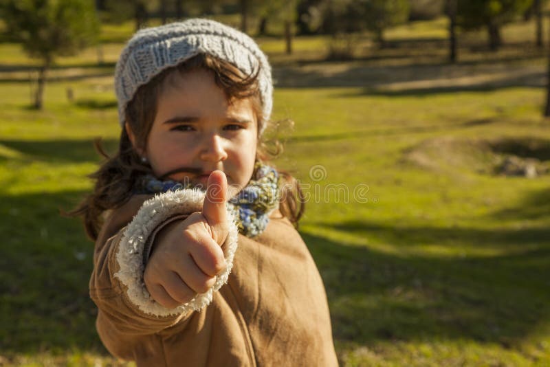 Close Up Girl with Ok Hand Expression Stock Photo - Image of ...