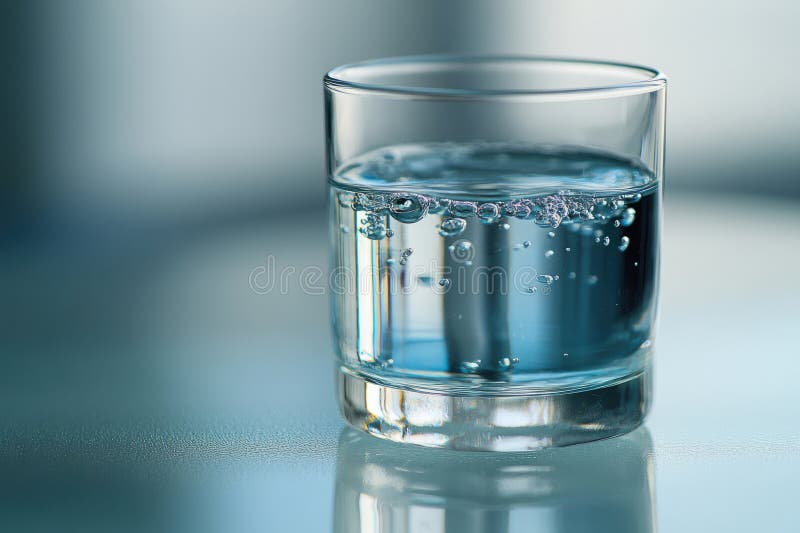 A Close-up of a Glass Filled with Clean, Clear Drinking Water ...