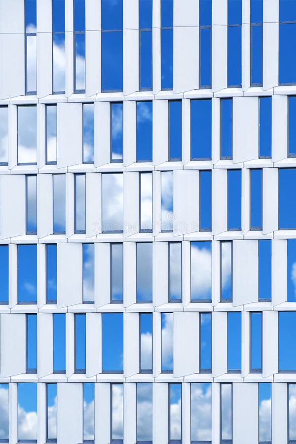 Close Up Glass Windows of Office Building Stock Image - Image of ...