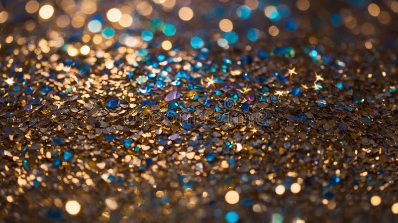 Close-up of Glitter Surface with Sparkling Light Reflections Stock ...