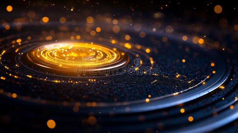 Close-Up of Glowing Astrological Map with Cosmic Particles and Luminous ...