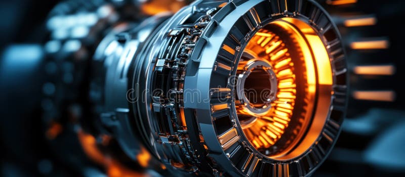 AI-Generated Futuristic Engine Stock Illustration - Illustration of ...