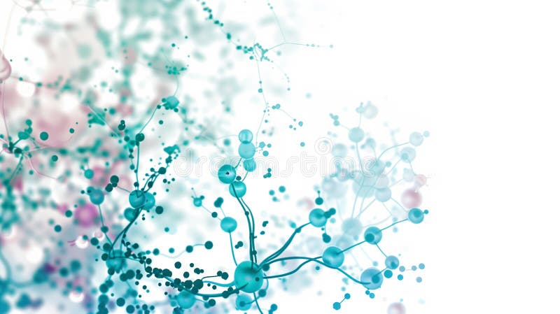 Close-up of Glowing Neuron Synapses with Vibrant Neurotransmitters in ...