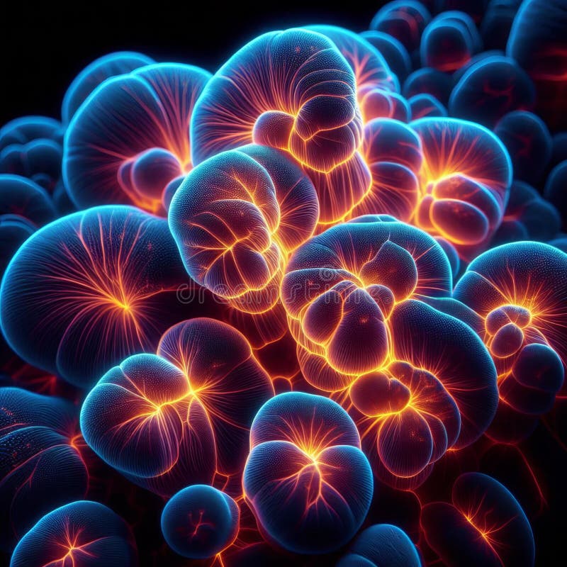62 a Close Up of Glowing Rocks Captured Using a Luminn Stock Image ...