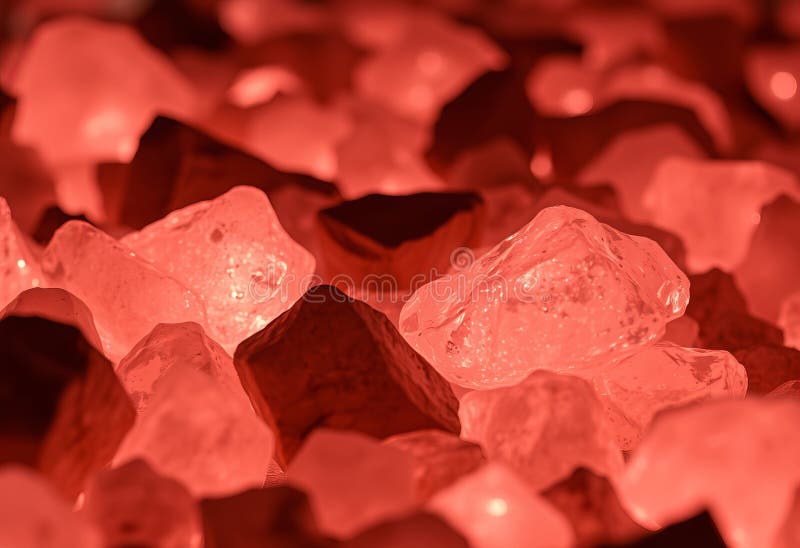 A Close Up of Glowing Rocks Captured Using a Luminogram Techniqu Stock ...